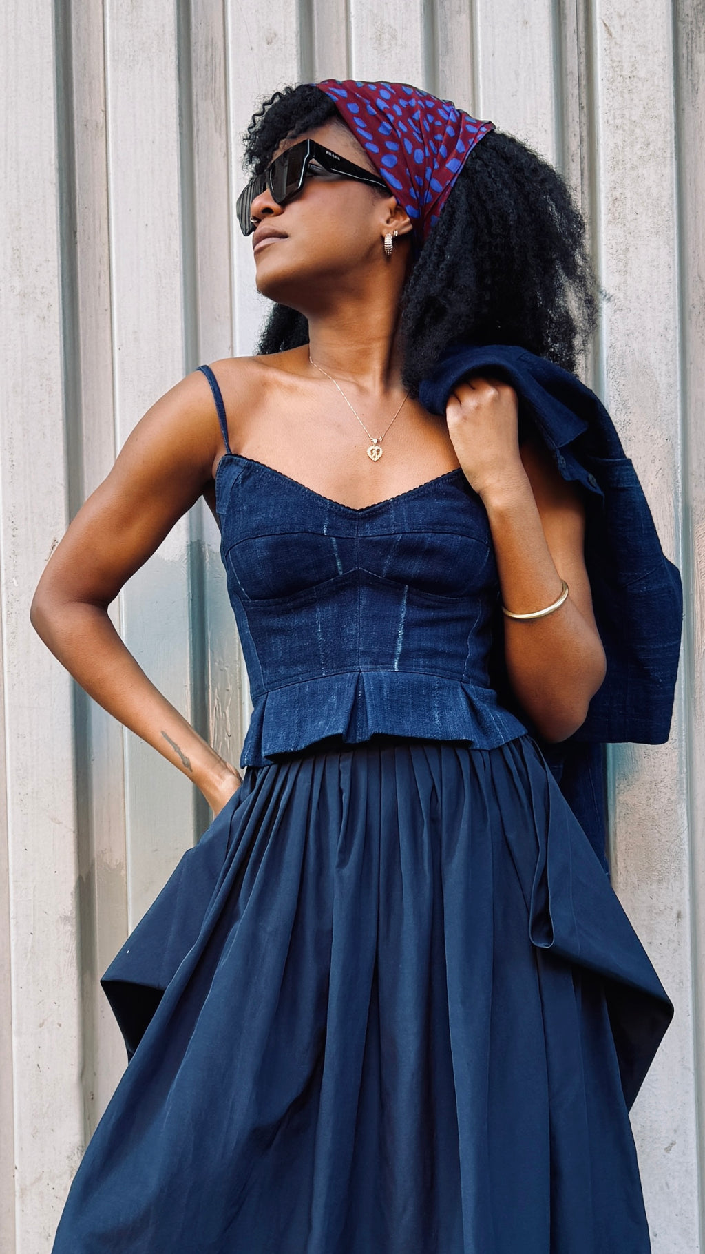 Kitel Skirt – YESAET | Washed Silk & Cotton Pleated Skirt with Draped ...